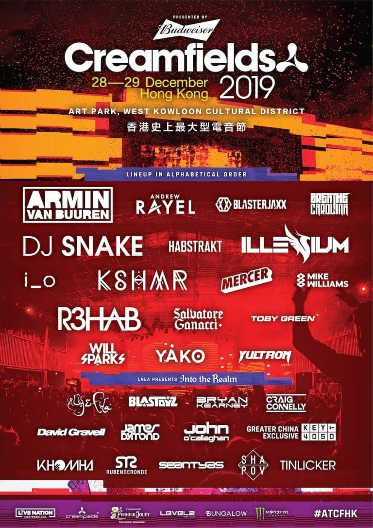 Leading electronic dance festival, Creamfields returns to Hong Kong